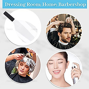 AUEAR, 2 PCS Pro Barber Hair Salon Hairdressing Clear Hairspray Face Shield Hair Stylist Mask Hair Cutting Dust Water Proof Transparent Plastic Face Shields Eyes Protector Cover (Clear, 12.7" x 5.9")