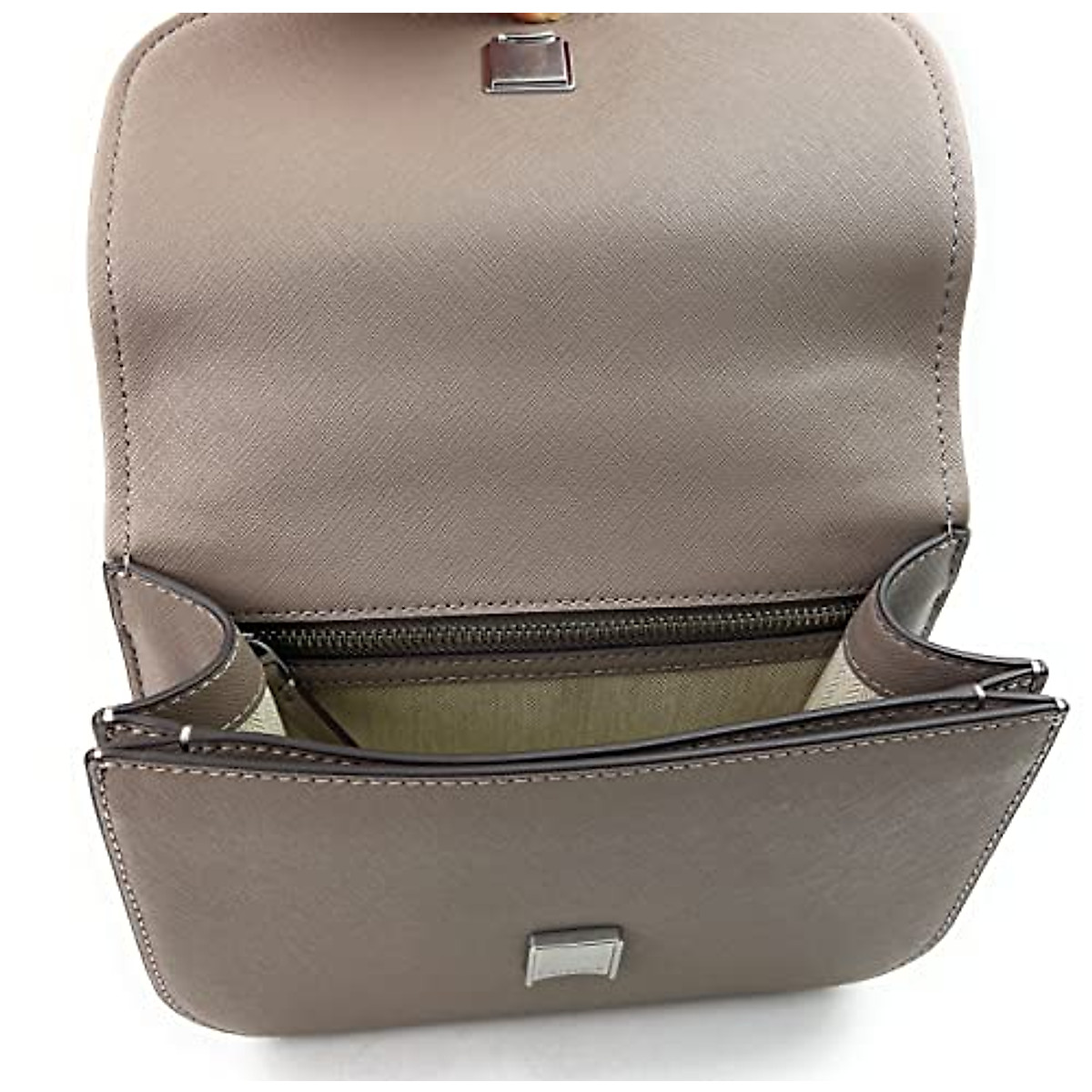 Tory Burch Emerson Flap Adjustable Shoulder Bag (Gray Heron)