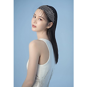 DORIS&JACKY Fashion 2.5 Inch Wide Lace Headbands Elastic Hairbands With Teeth Headwear Accessories For Women And Girls (LACE-5 pcs)…