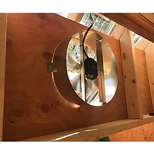 Amtrak Solar Powerful 50-Watt Solar Roof, Attic, Ventilation Exhaust Fan it Quietly Cools Your House, Garage, RV or Boat Waterproof, Plug & Play (with on/Off Switch, Plug & Play) (50, watts)