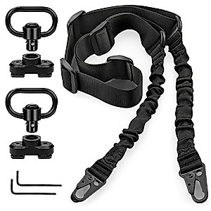 Bontok Sling Swiels Mount Set, 1.25 Inch Sling Mount Mloc Attachments Set (Black)