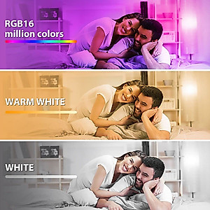 LAPURETE'S Alexa Smart Light Bulbs, Lapurete's LED RGBCW Color Changing,85W Equivalent E26 9W WiFi Led Bulb , Work with Google Home Amazon Echo, 2.4Ghz WiFi Only, No Hub Required 4 Pack