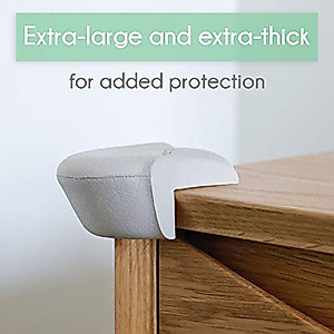 Little Chicks Extra Large Soft Corner Cushions - Table Corner Protectors - 4 Pack - Model CK033