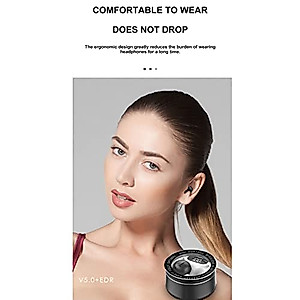 Loluka Invisible Earbuds Mini Hidden Wireless Tiny Earbuds for Small Ears Bluetooth 5.0 Smallest for Music Nude