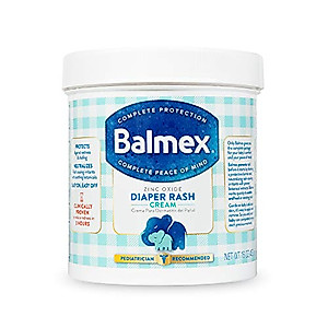 Balmex Complete Protection Daily Baby Diaper Rash Cream, Clinically Proven To Reduce Redness in Just One Use*, with Zinc Oxide + Botanicals, Pediatrician-Recommended & Dermatologist Tested, 16oz