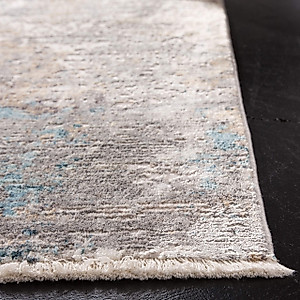 SAFAVIEH Dream Collection 2'6" x 4' Grey/Multi DRM415G Vintage Oriental Distressed Premium Viscose Accent Rug