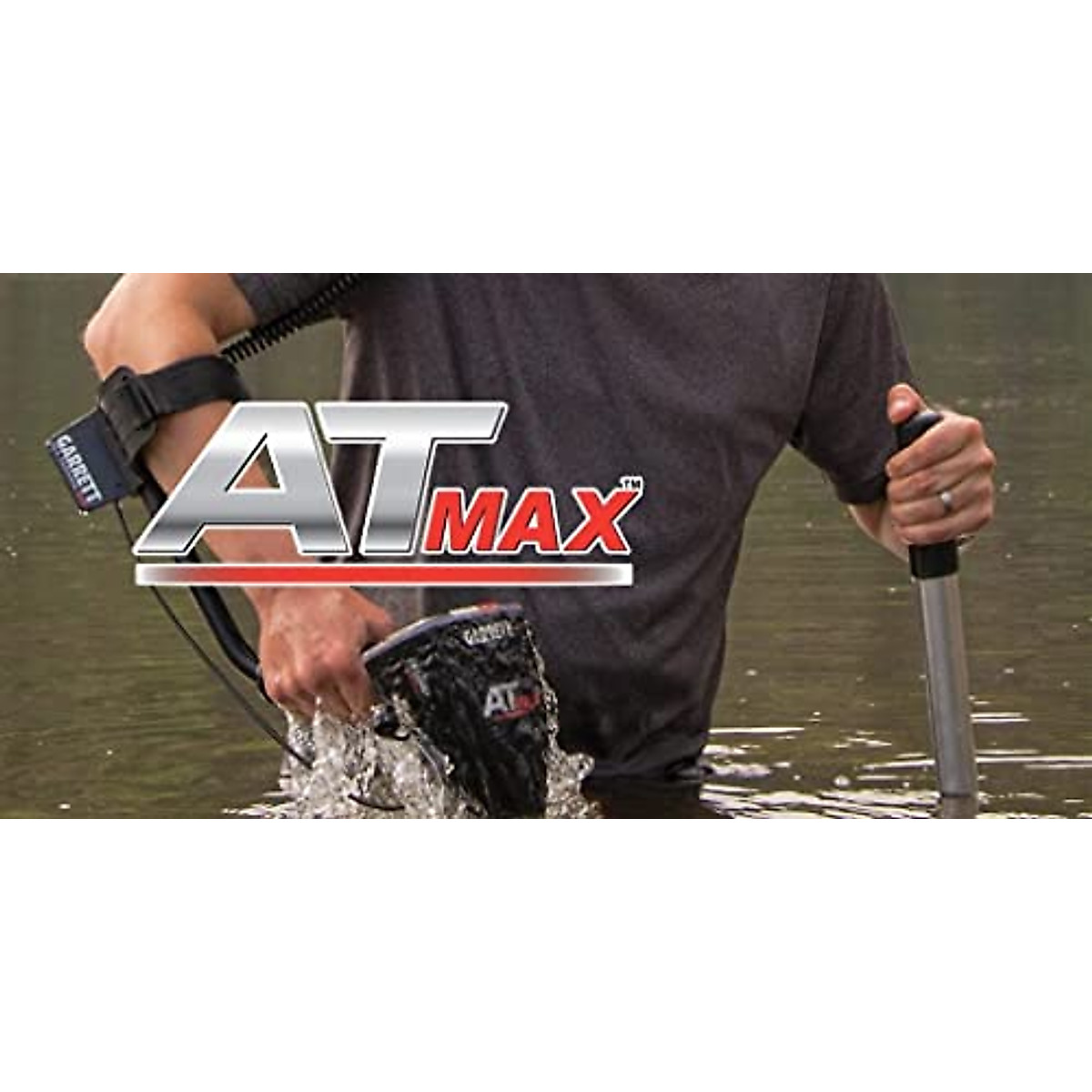 Garrett AT MAX Waterproof Metal Detector, MS-3 Wireless Headphones and Pro-Pointer AT Z-Lynk Pinpointer