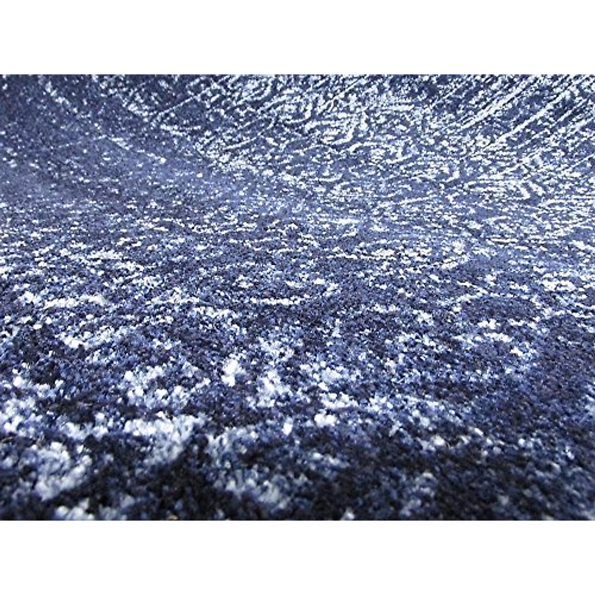 Unique Loom Del Mar Collection Area Rug-Transitional Inspired with Modern Contemporary Design, Rectangular 5' 1" x 8' 0", Blue/Navy Blue