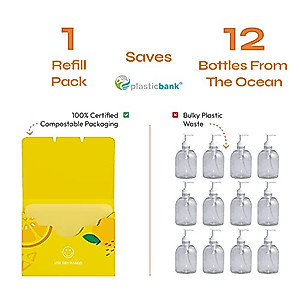 FOMIN - Antibacterial Paper Soap Sheets for Hand Washing 2x300 Sheets Bundle