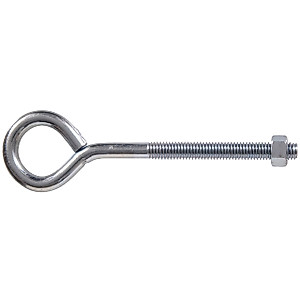 The Hillman Group 519 Eyebolts with Nuts, 3/8 x 6-Inch, 4-Pack , Zinc