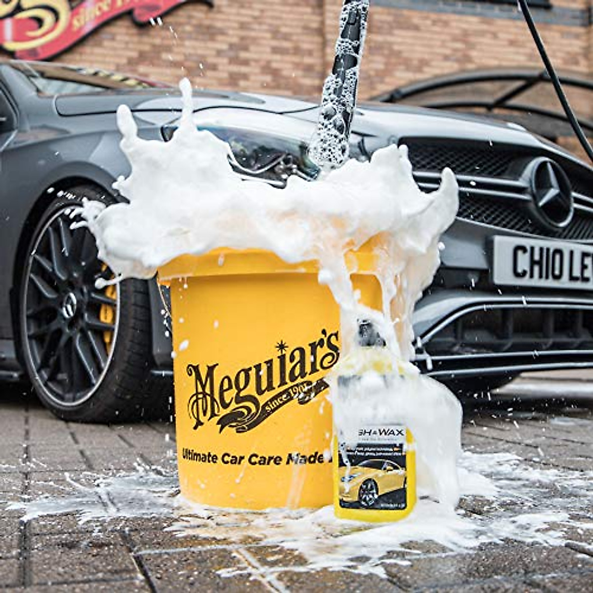 Meguiar's ME RG203 Yellow Large Car Wash Bucket 5US Gallon