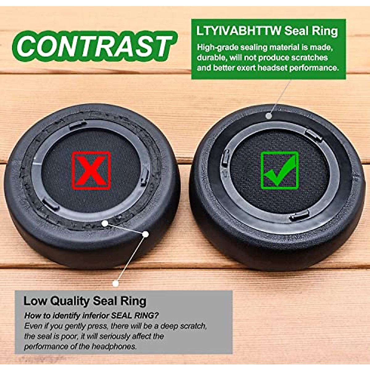 Virtuoso XT Earpads - Compatible with Virtuoso RGB Wireless SE Gaming Headset, with Microphone Foam I Thicker Memory Foam Replacement Ear Cushion (Black)