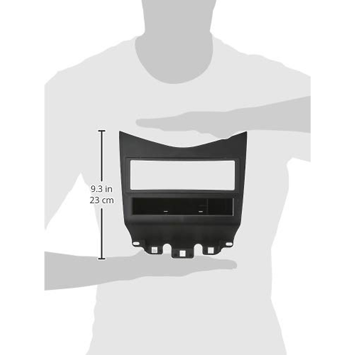 Scosche HA1573B Compatible with 2003-07 Honda Accord DIN w/Pocket Dash Kit Black; Lower Dash Kit Black