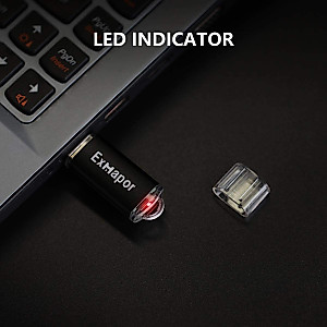 USB Flash Drive 1GB 5PCS Exmapor Memory Stick Bulk Storage Pen Drive with LED Indicator
