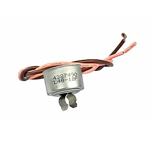 MaxLLTo Replacement WP4387490 Defrost Sensor for Whirlpool Refrigerator AP6009313 4387490 2176941 2183073 9791823 PS11742470 SL7490 WP4387490VP B073RRW27D B00M1Z3B6W B00M1Z3BX0 B0053F89M8