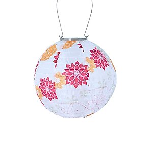 Allsop Home & Garden 31578 Glow Solar Lantern44; Floral Bloom