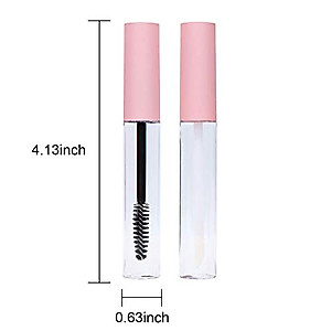 ICEYLI 10ml Empty Mascara Tube, Eyeliner Tube and Lip Gloss Tubes Rubber Inserts and Funnels for Castor Oil, Ideal Kit for DIY Cosmetics