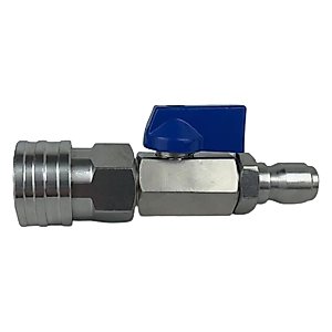 High Pressure Washer Ball Valve Kit 3/8 NPT Quick Connector 4500 PSI for Power Washer Hose