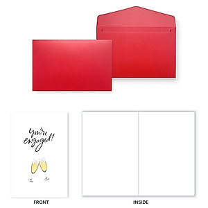 Funny Engagement Cards, Girlfriend Boyfriend Romantic Confession Cards, Fiancé Fiancee Naughty Proposal Cards, Bride and Groom Humorous Invitation Cards, Family And Friends Greetings Cards - Engaged