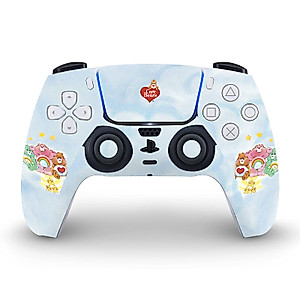 Head Case Designs Officially Licensed Care Bears Group Classic Matte Vinyl Faceplate Sticker Gaming Skin Case Cover Compatible with Sony Playstation 5 PS5 Disc Edition Console & DualSense Controller