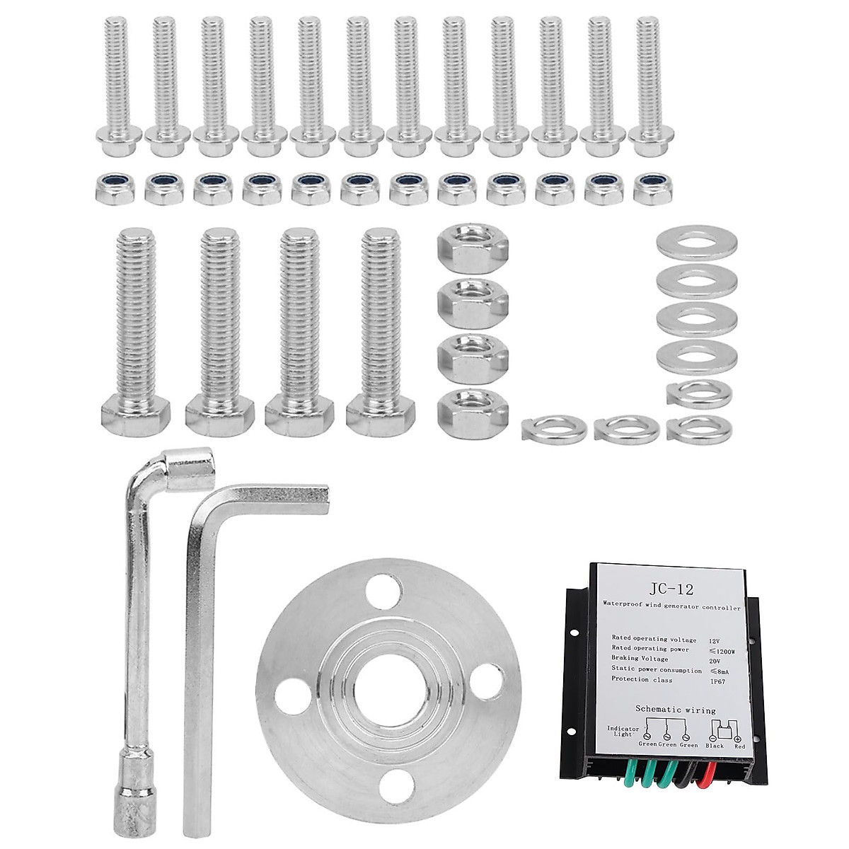 Hilitand 800W Windmill Turbines Generator Small 6 Blade Wind Industrial Machinery Equipment for Marine Home Charging (Blue 12V)