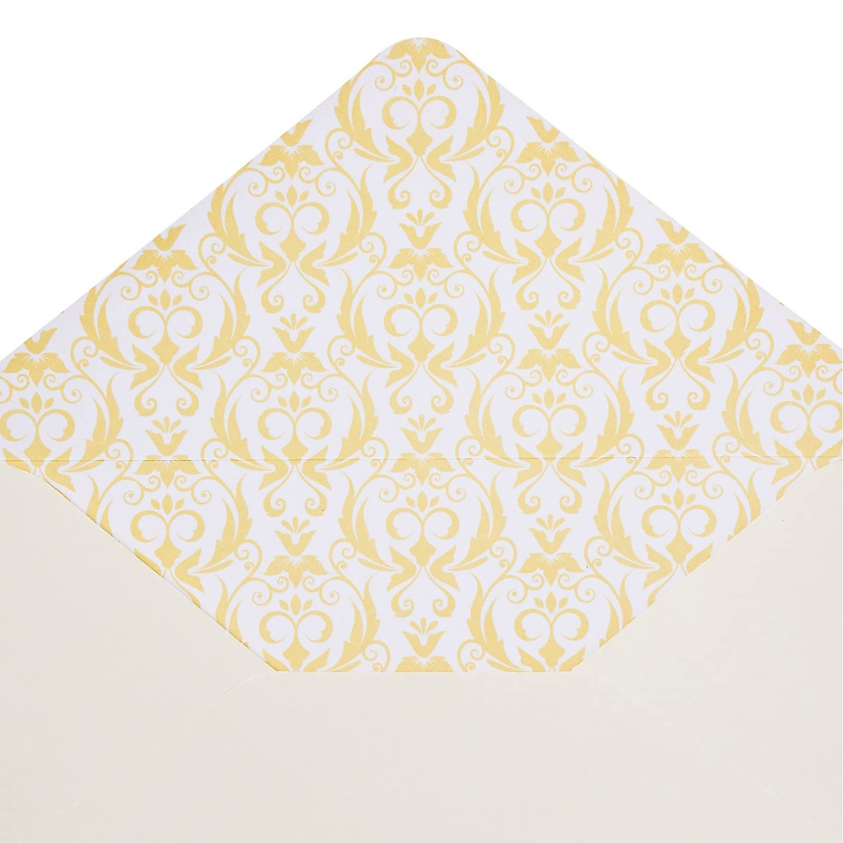 Vintage Letter Writing Kit with 60 Sheets of Gold Border Paper and 30 Envelopes for Letters, Valentine's (7.25 x 10 In)