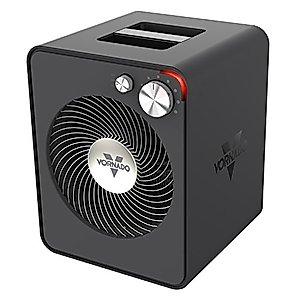 Vornado VMHi300 Whole Room Metal Space Heater, Mechanical Thermostat, Advanced Safety, Storm Gray