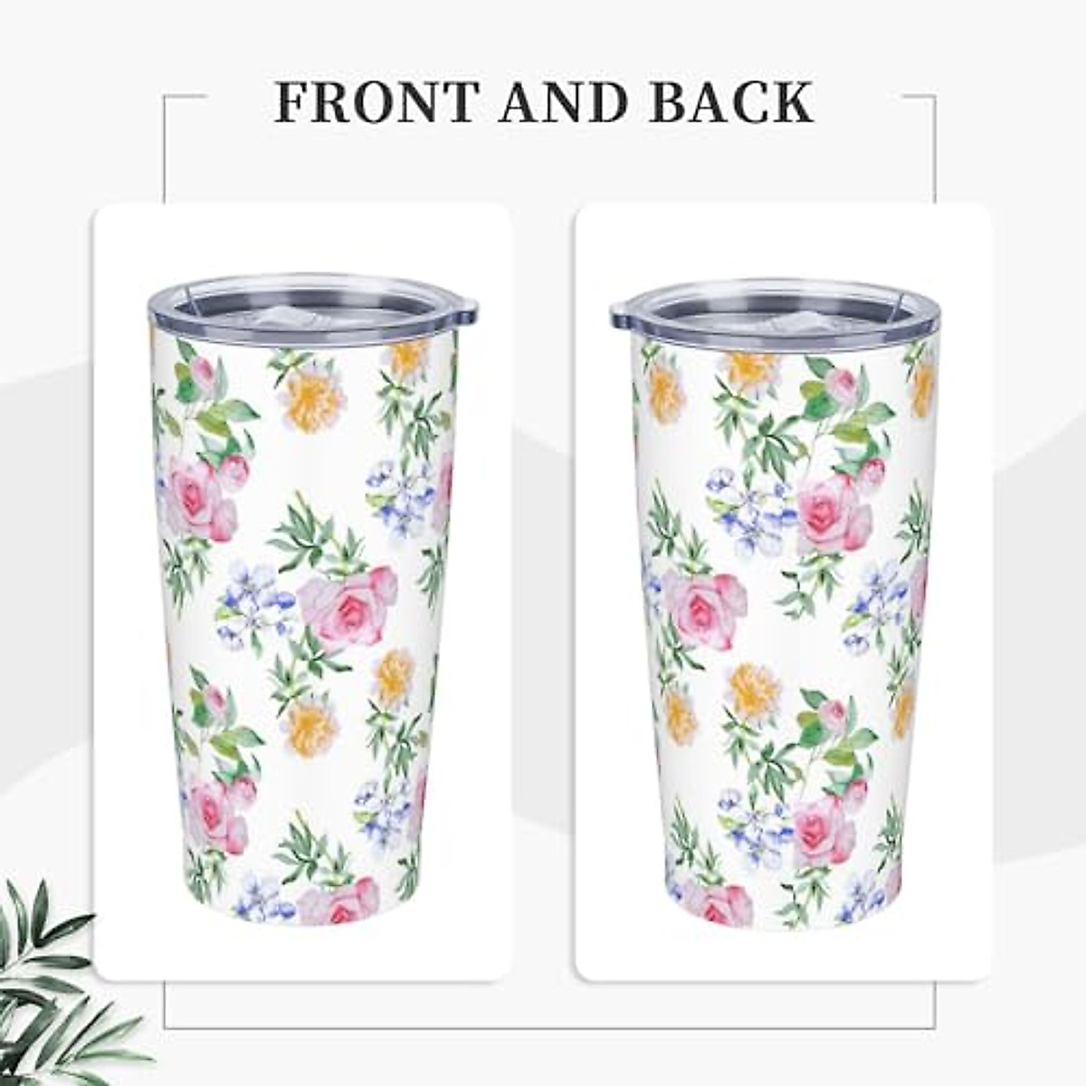 Yaxongx 20oz Tumbler Radiant Flower Double Wall Vacuum Insulated Coffee Mug with Lid and Metal Straw Brush Reusable Stainless Steel Water Bottle Travel Cup Gifts for Car Ice Drinks Hot Beverage