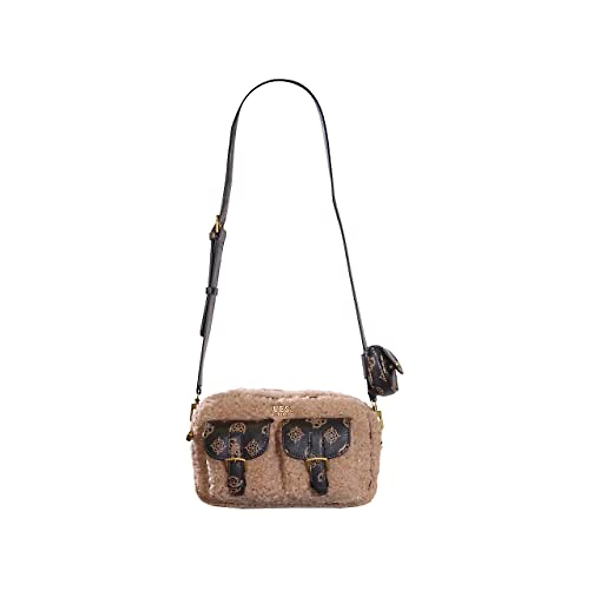 GUESS No Limit Crossbody Sling, Mocha Multi