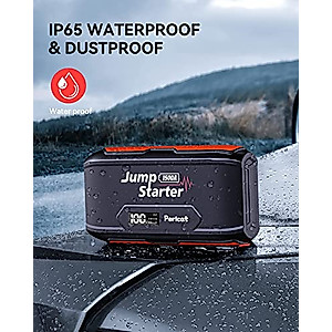 1500A Peak 18000mAh Portable Jump Starter Pack(Up to 7.0L Gas and 5.5L Diesel Engine), 12V Auto Booster Battery Charger Lithium Car Jump Starter Box with LED Screen & Light