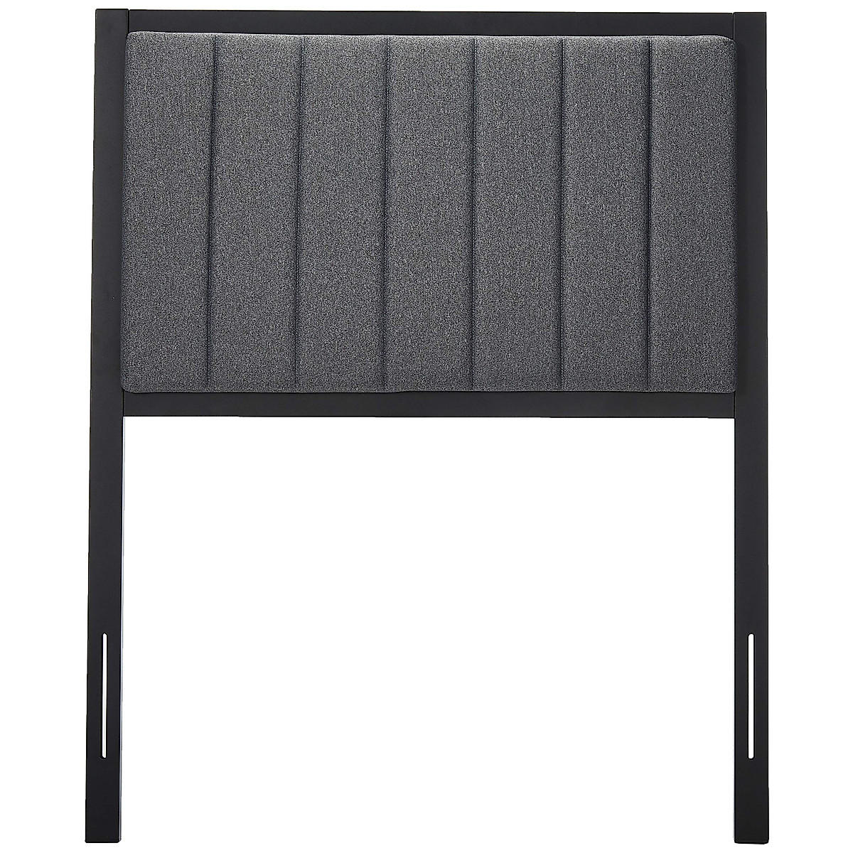 ZINUS Anuar Upholstered Headboard Channel Stitched Upholstery, Easy Assembly, Twin, Gray