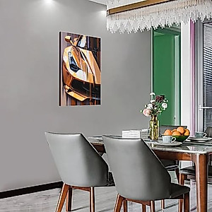 Car Poster Ferrari F40 Supercar Posters Racing Car Canvas Wall Art For Boy's Bedroom SuperCar Wall Decor Frame-style 16x24inch(40x60cm)