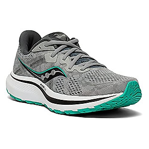 Saucony Women's Omni 20 Running Shoe, Alloy/Jade, 7.5