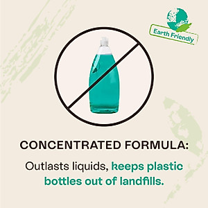 MightyNest Lemon Scented Dish Washing Bar Soap | Dish Soap Bar for the Kitchen | 100% Plastic-Free | Concentrated and Eco-Friendly | One Lemon Bar