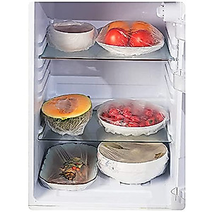 100pcs Plastic Wrap for Food, Elastic Stretch Adjustable Bowl Lids Bags, Plastic Sealing Bags Food Cover, Universal Kitchen Wrap Seal Fresh Keeping Caps