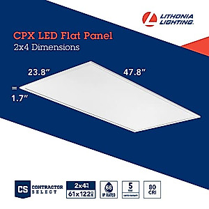 Lithonia Lighting CPX 2X4 ALO8 SWW7 M2 2 ft. x 4 ft. CPX LED Panel 3800-6200 lumens Adjustable Light Output 35/40/50K Switchable White