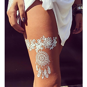 6 Sheets Temporary Tattoo,Flash Fake Waterproof Body Tattoos Stickers Women Wedding Party