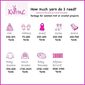 KnitPal Cotton to The Core Soft Cotton Yarn for Crocheting, 78% Cotton and 22% Acrylic - 3 DK Weight Cotton Acrylic Blend Yarn for Knitting - Soft Baby Yarn - 6 Skeins, 852 yds/300g (Charcoal Black)