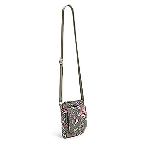 Vera Bradley Women's Cotton Mini Hipster Crossbody Purse With RFID Protection, Hope Blooms - Recycled Cotton, One Size
