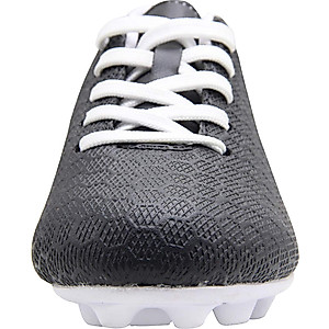 BomKinta Kid's FG Soccer Shoes Athletic Outdoor Soccer Cleats Black Size 6 M US Big Kid