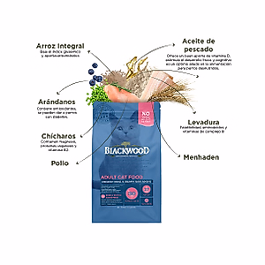 Blackwood Pet Cat Food Made In USA [Super Premium Dry Cat Food For Adult, Indoor, and Senior Cats], Chicken Meal and Brown Rice Recipe 13.23-Pound