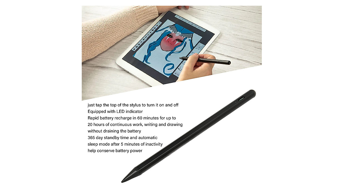 Tablet Stylus Pen for iOS Pro 11 Inch - Magnetic & Tilt Sensor