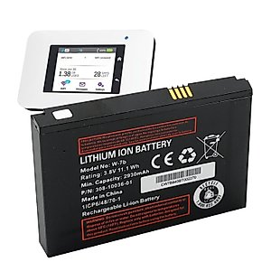 W-7B Battery 2024 Upgraded for Unite Express 2 Netgear Aircard 800s Optus 4G WiFi Modem AC800S Replacement Battery 2930mAh