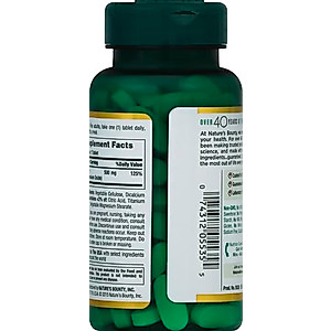 Nature's Bounty Magnesium 500 mg Tablets 100 Ea