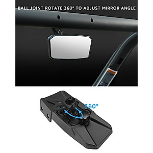 A & UTV PRO Trail Rear View Mirror, Panoramic Convex Center RearView Mirrors for 2017-2024 Can am Maverick Trail Sport, Traxter, 2021-2024 Can-Am Commander Accessories, Replace OEM # 715003638