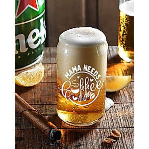 Mothers Day Gifts For Mom, Wife, Women -Gifts For Mom From Daughter, Son, Kids - Best Birthday Gifts For Mom, Mother, Wife, New Mom, Bonus Mom, Mama From Daughter, Son, Husband - 16Oz Coffee Glass