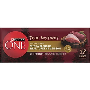 Purina ONE High Protein, Natural Dry Dog Food, True Instinct With Real Turkey & Venison - 3.8 lb. Bag