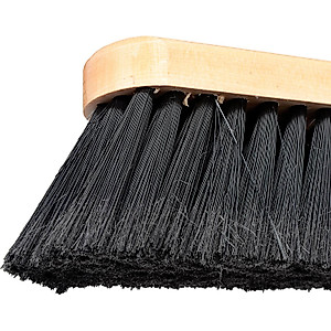 Libman Black Recycled PET Heavy Duty Push Broom with Handle