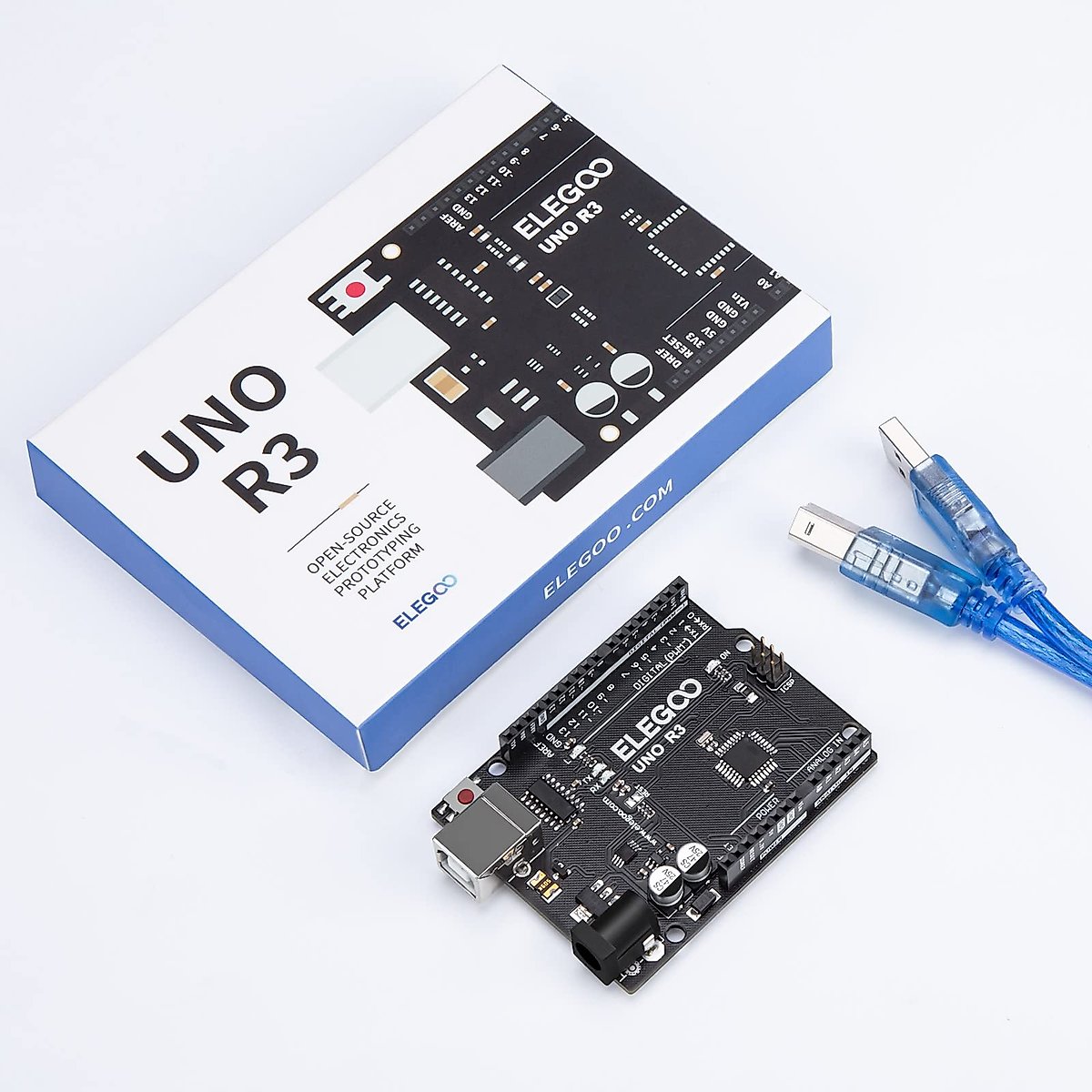 ELEGOO UNO R3 Controller Board ATmega328P with USB Cable Compatible with Arduino IDE