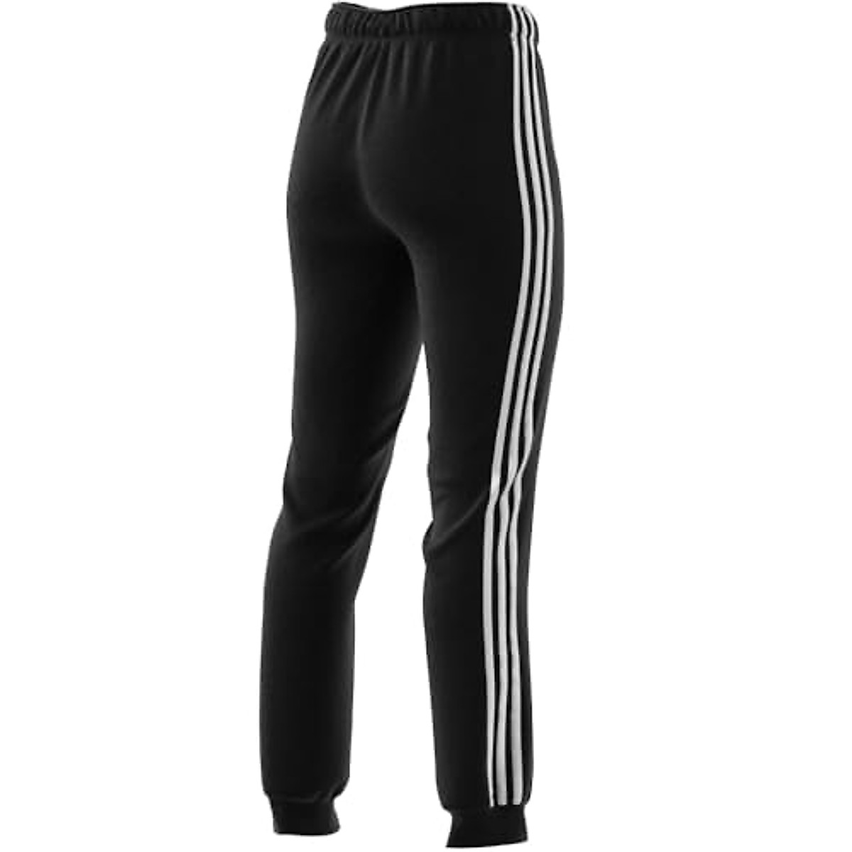 adidas Women's Essentials Fleece Tapered Cuff Pants, Black, Medium